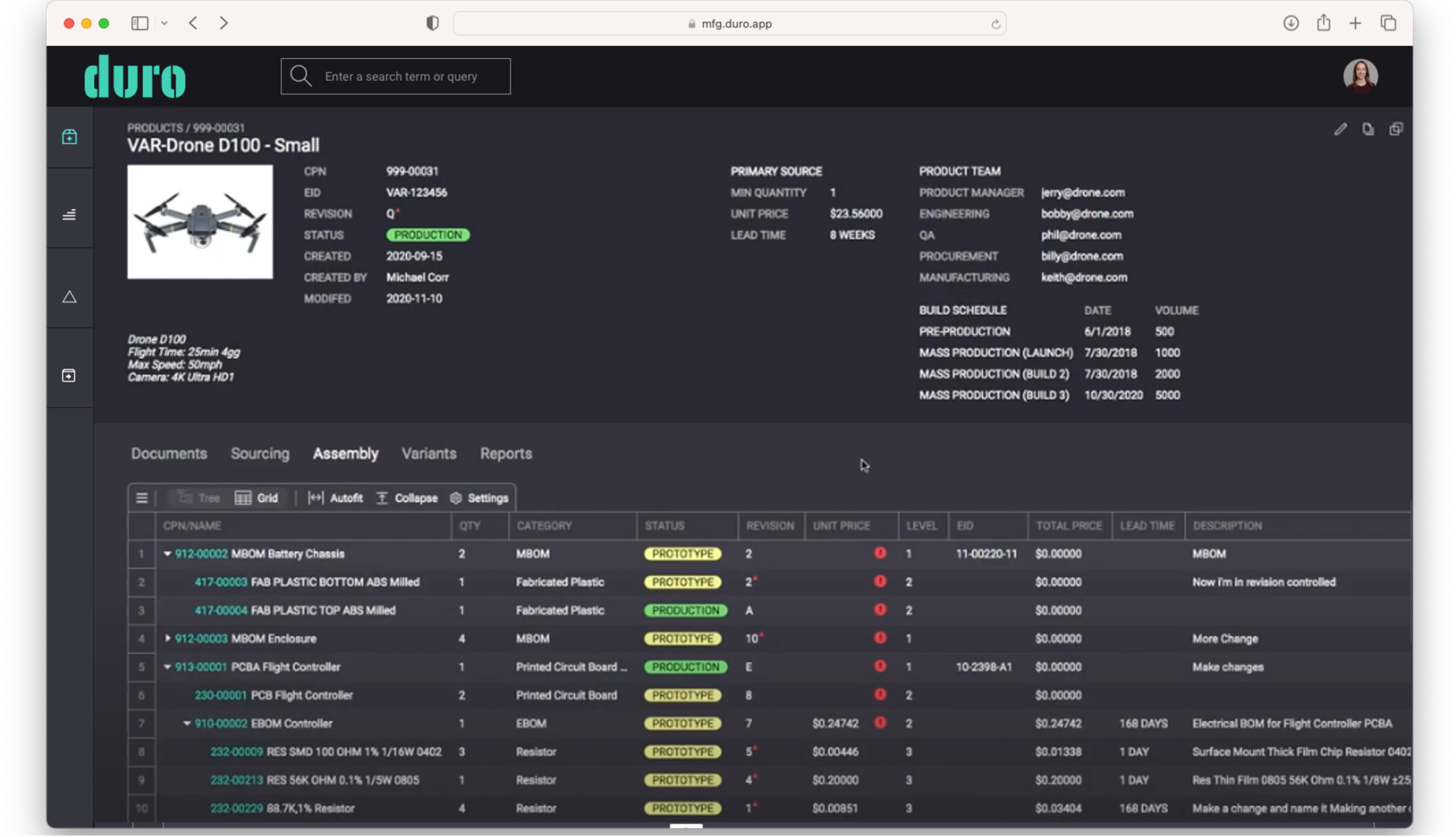 Duro Integration Valispace